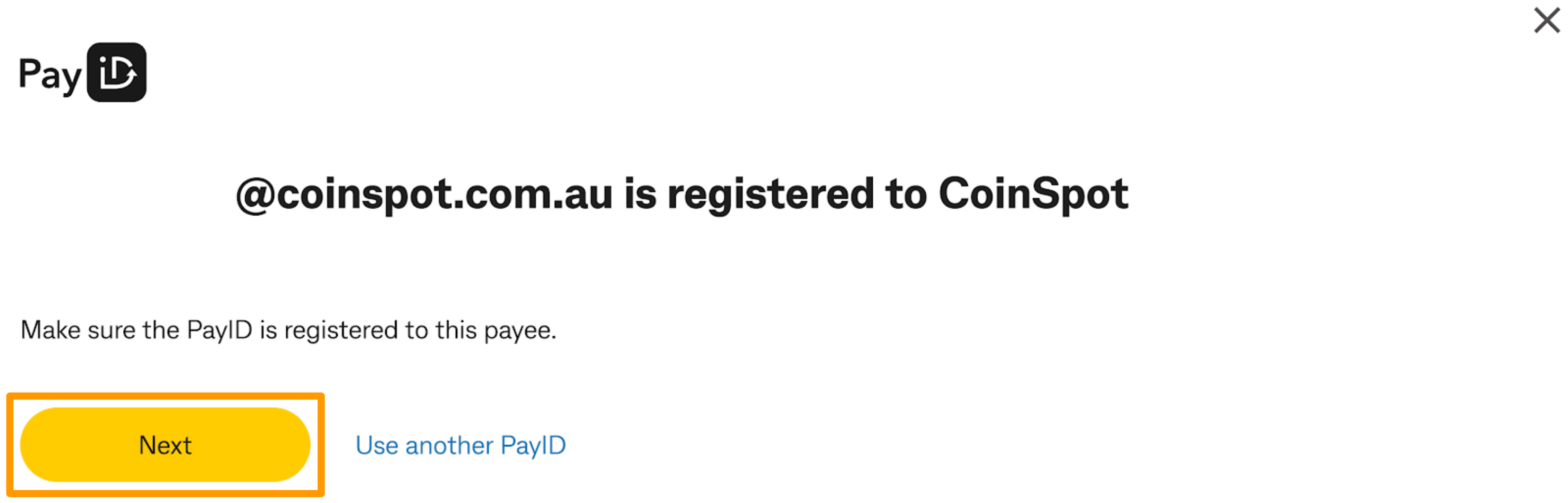 PayID Deposits via Commonwealth Bank – CoinSpot